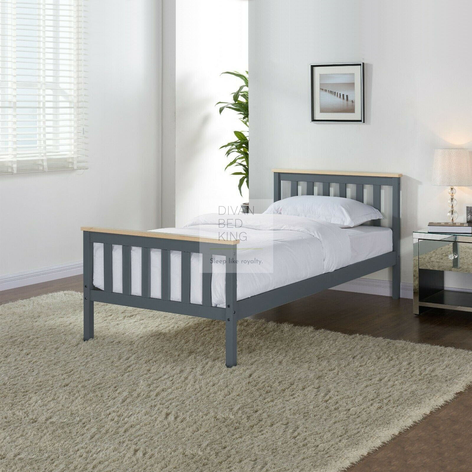 Hamlet Dark Grey Wooden Kids Bed Frame – Divan Beds UK